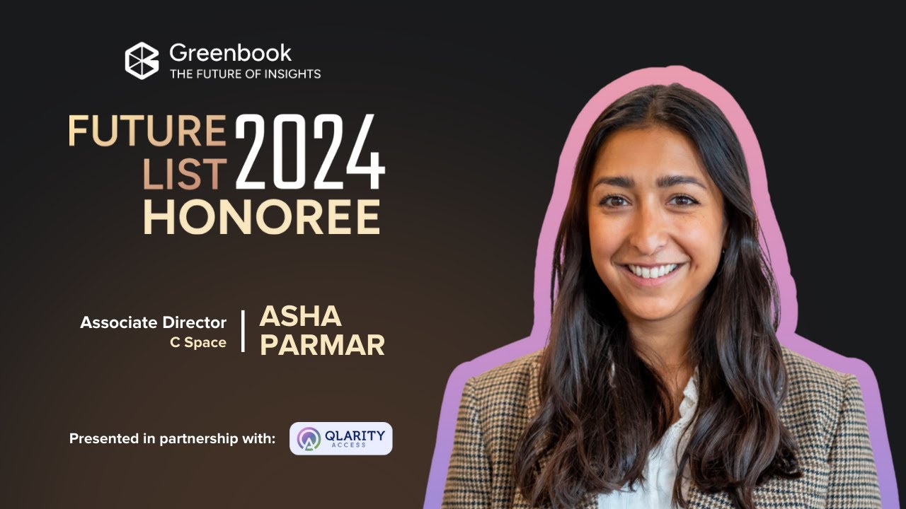 2024 Greenbook Future List Honoree: Asha Parmar - YouTube