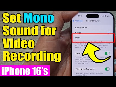 🔊 How to Set Mono Sound for Video Recording on iPhone 16 Series | iOS ...