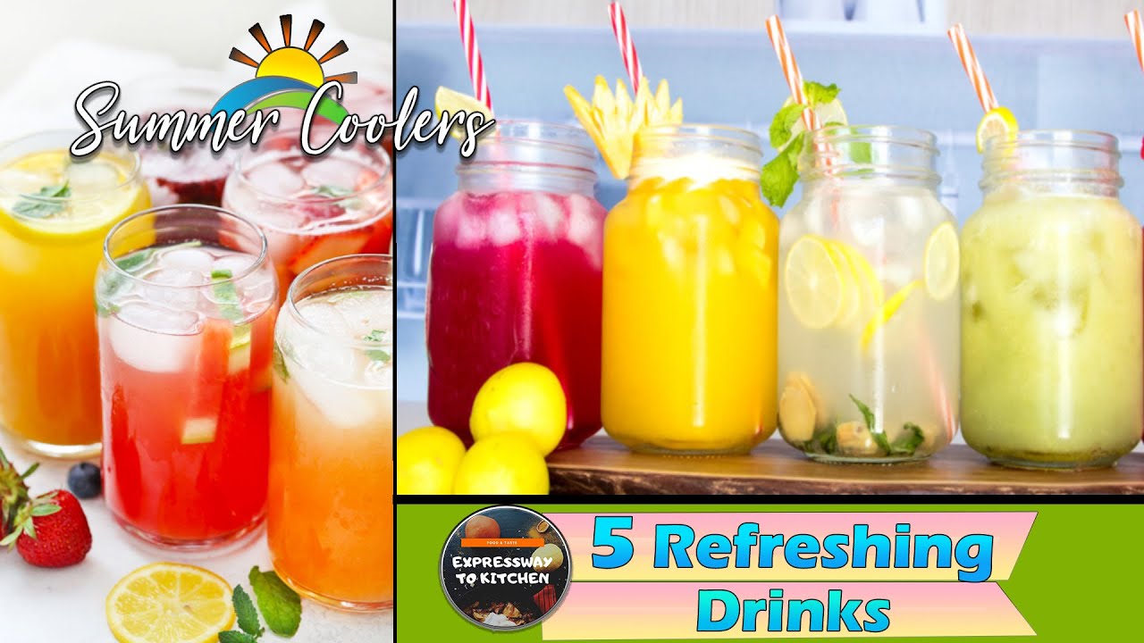 How To Make Summer Drinks 5 SUMMER COOLERS AT HOME YouTube how-to-make-summer-drinks-5-summer-coolers-at-home-youtube