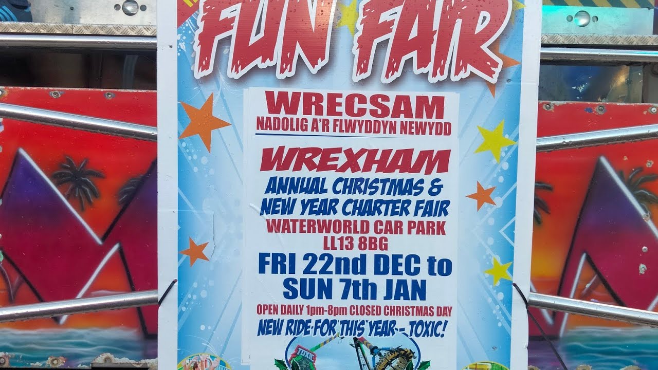 Wrexham Vlog. Simons funfair January 2024 - YouTube