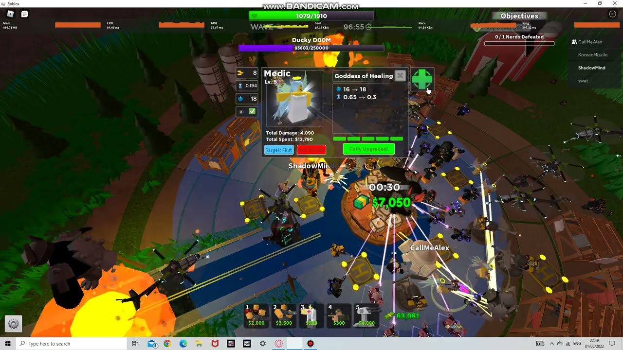 Defeating Ducky D00M (D00M's Revenge)| Roblox: Tower Defense Simulator ...