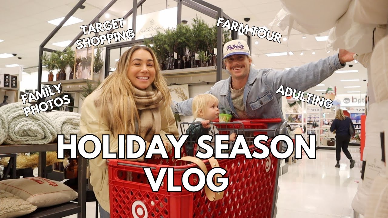 VLOG: Holiday Shopping at Target, FARM TOUR, Dresser Clean Out, Family ...