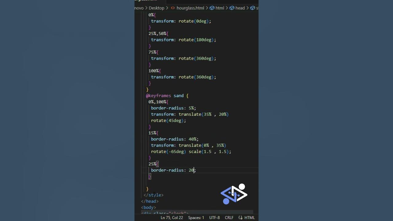 Hourglass Animation Html Css Youtube