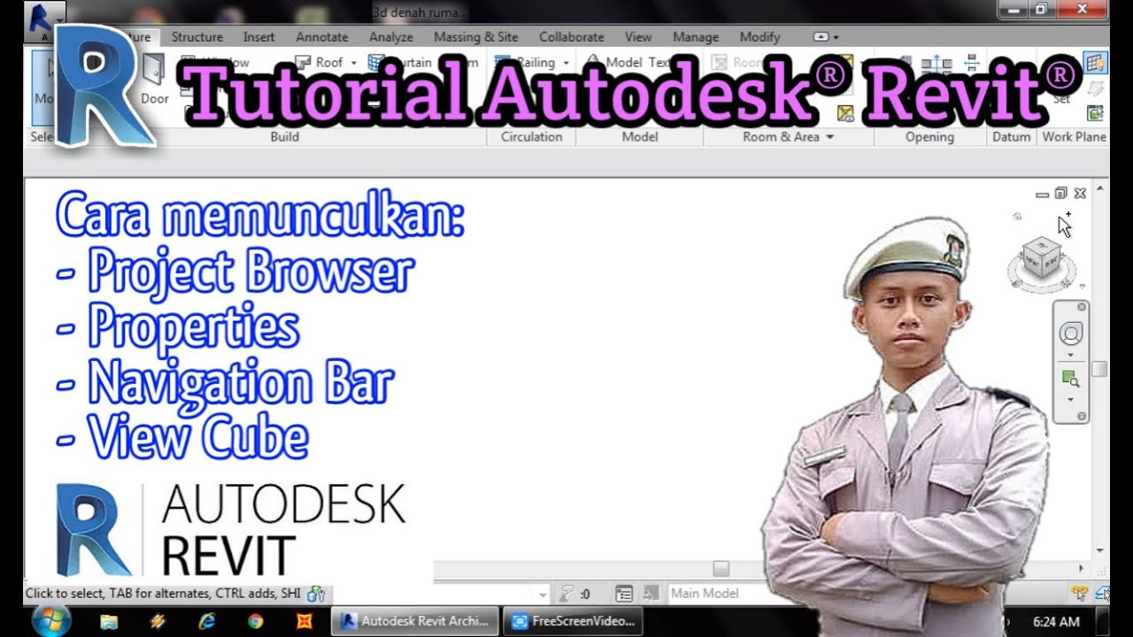 Cara Memunculkan Project Browser, Properties, Navigation Bar, dan View ...