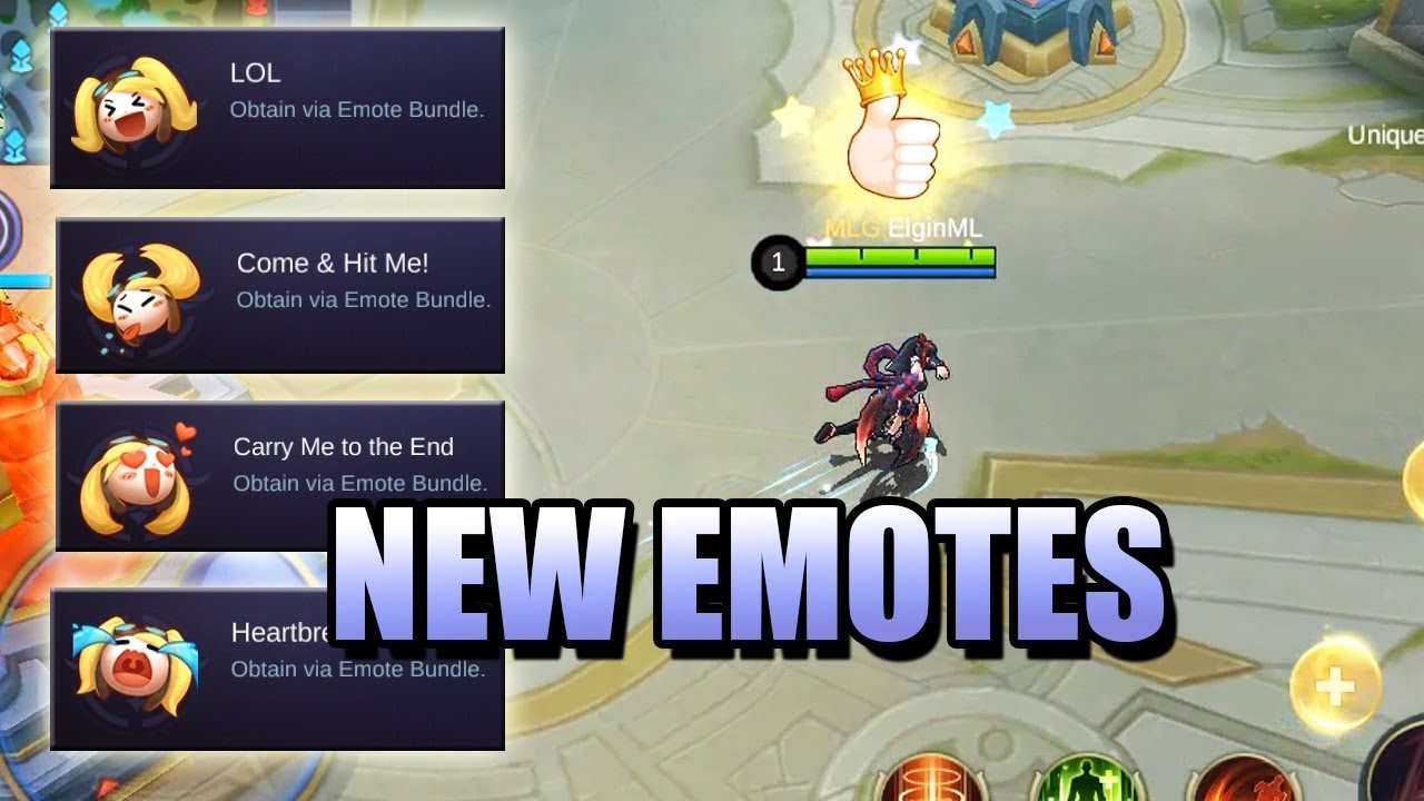 NEW EMOTES FOR TRASH TALKING IN MOBILE LEGENDS 😅 - YouTube