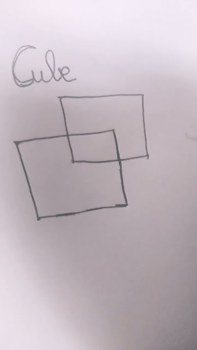 easy drawing of cube will be continued - YouTube