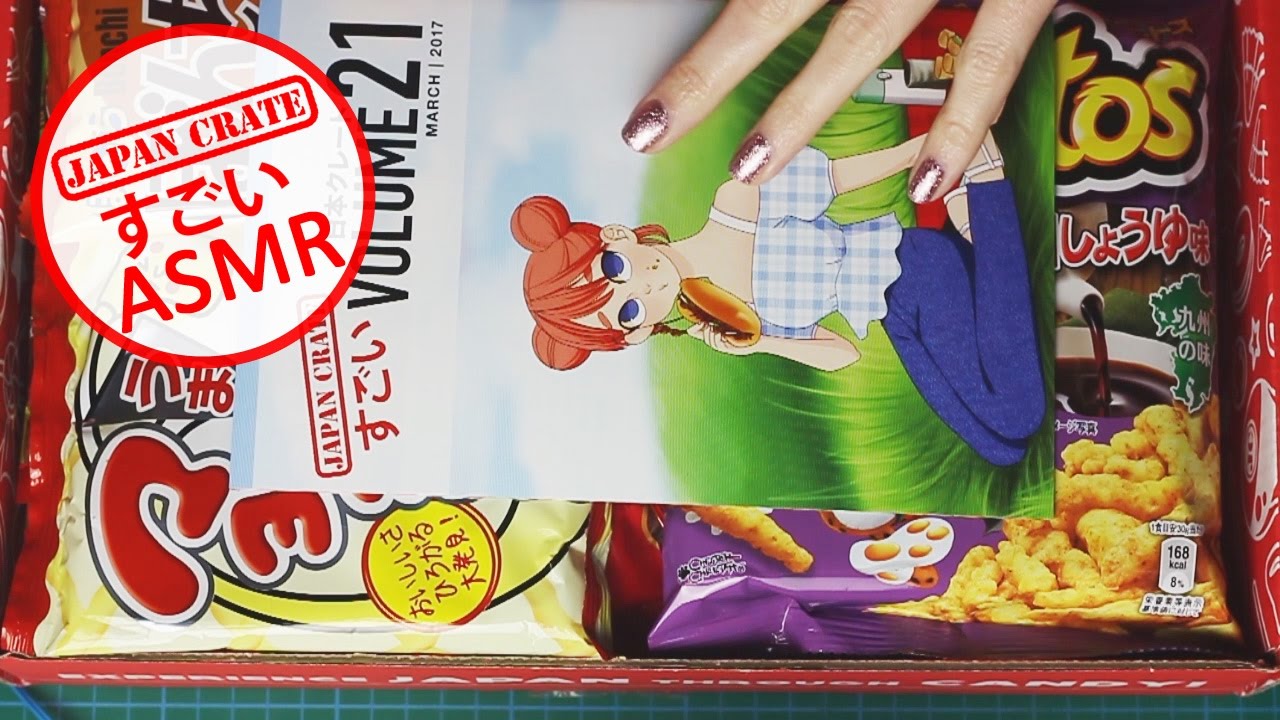 ASMR Japan Crate Unboxing #2 (🎧 soft spoken, packaging sounds ...