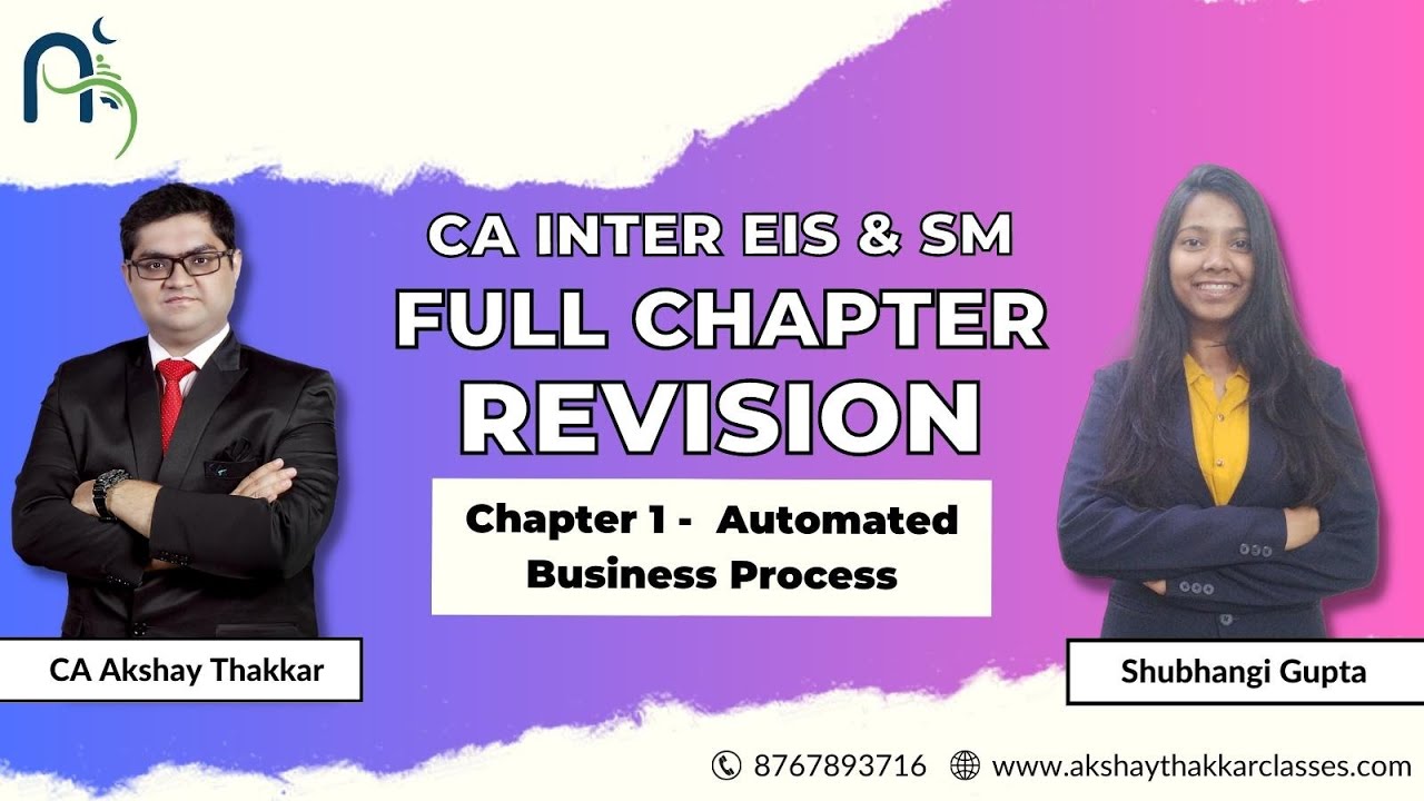 CA Inter | Full Chapter Duo Revision | EIS & SM | Chapter 1 Automated ...