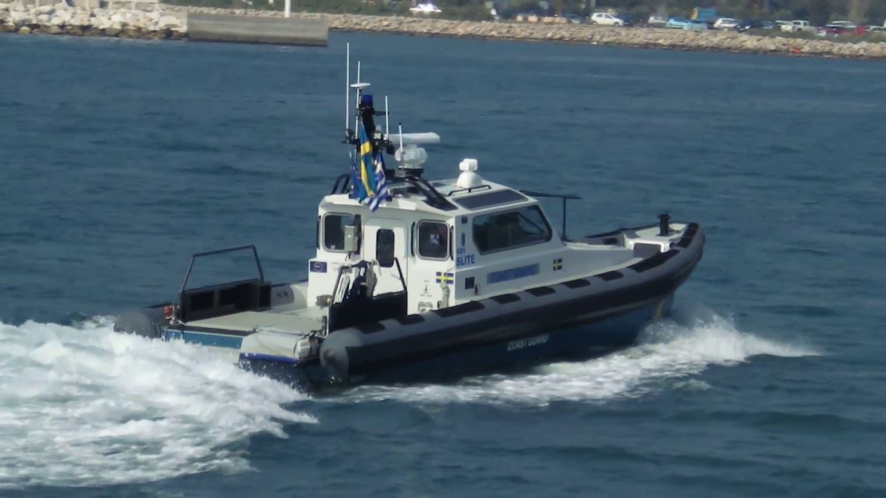 Swedish Coast Guard in Aegean Sea. - YouTube