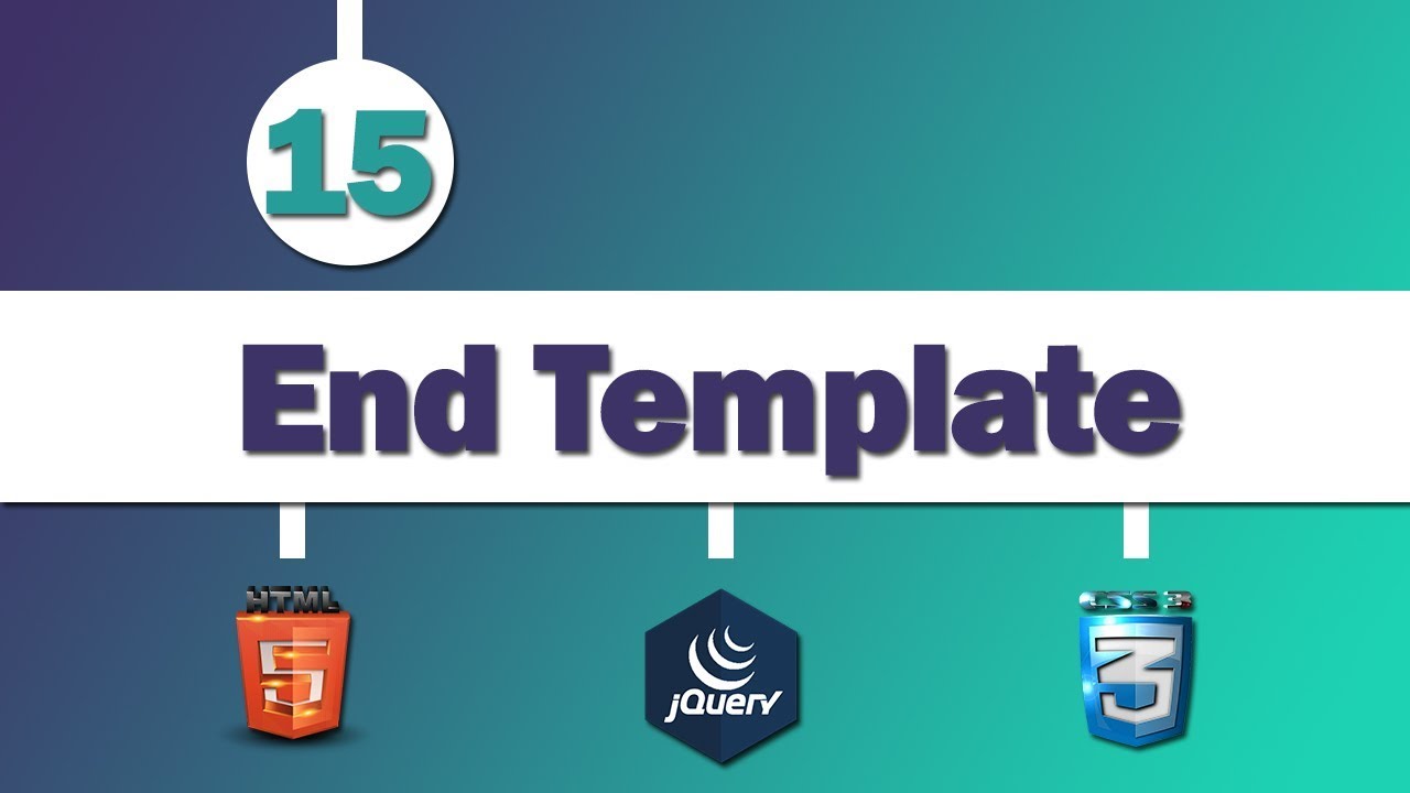 15 - ( Design Template ) Footer Part 2 and End Template - YouTube