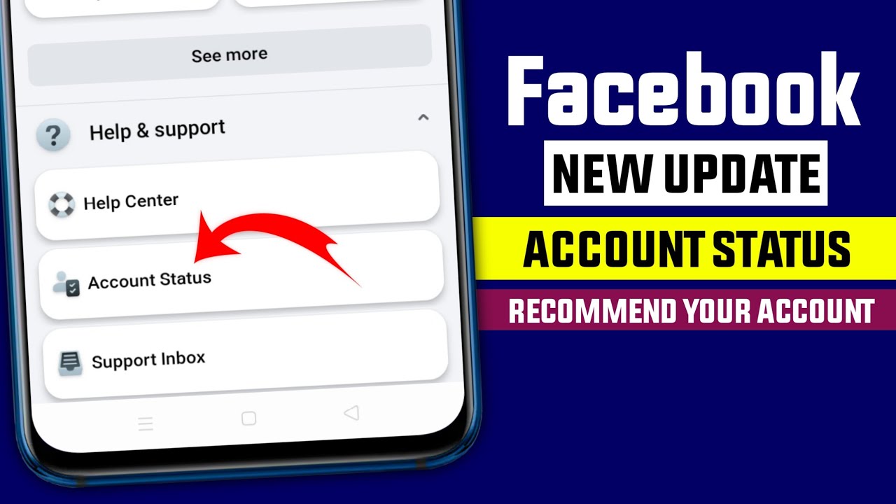 Facebook account status update || Account status settings on facebook ...