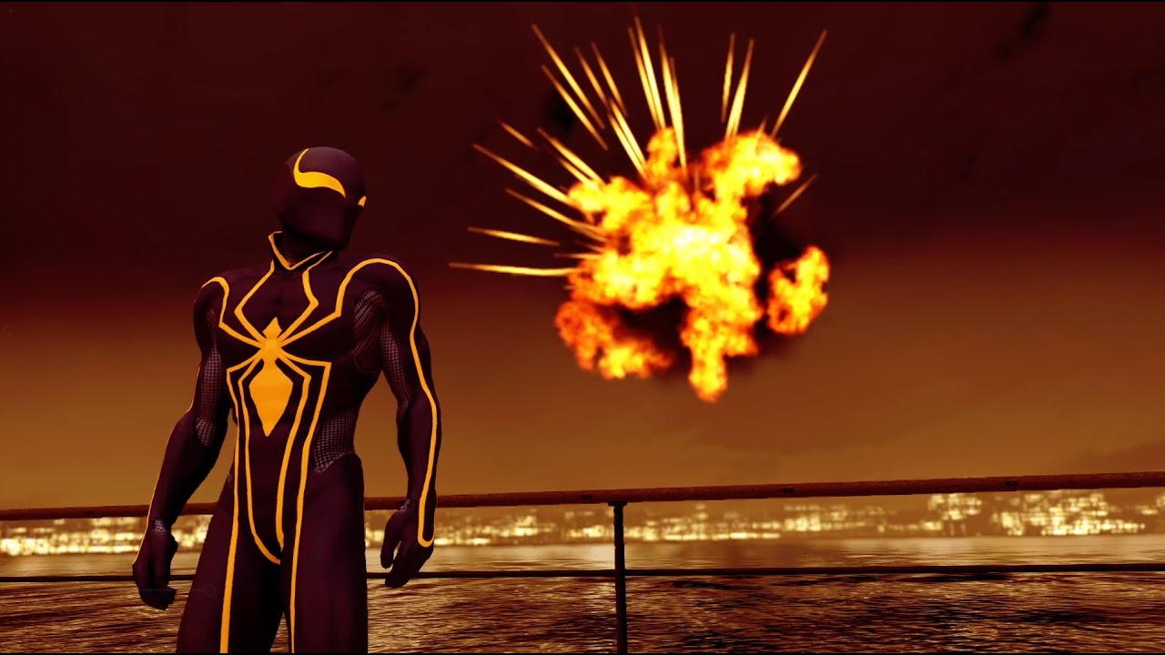 The Amazing Spider Man 2 Spider Armor MK II Suit free roam gameplay ...