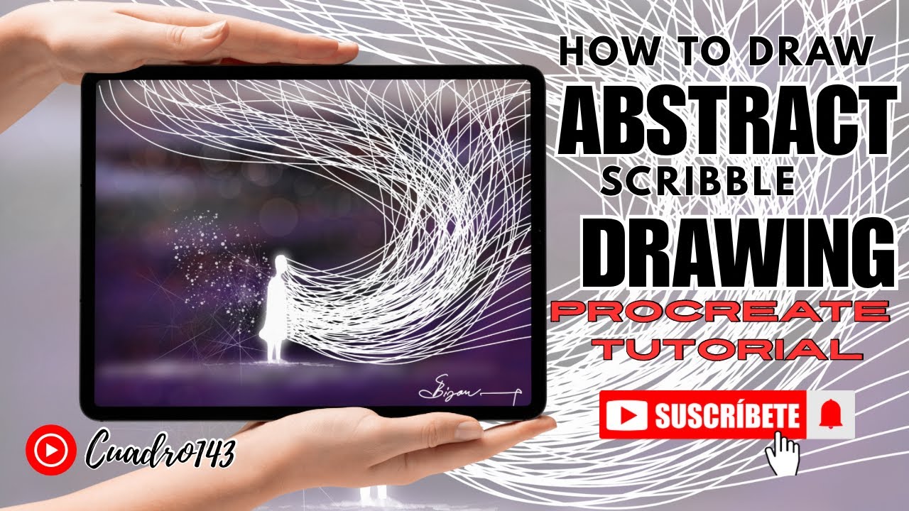 Abstract Scribble Art | Digital Drawing Tutorial in Procreate | Drawing ...