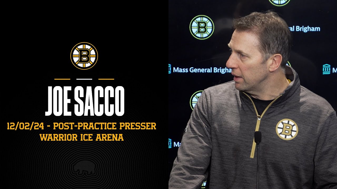 Sacco talks after practice on Monday - YouTube
