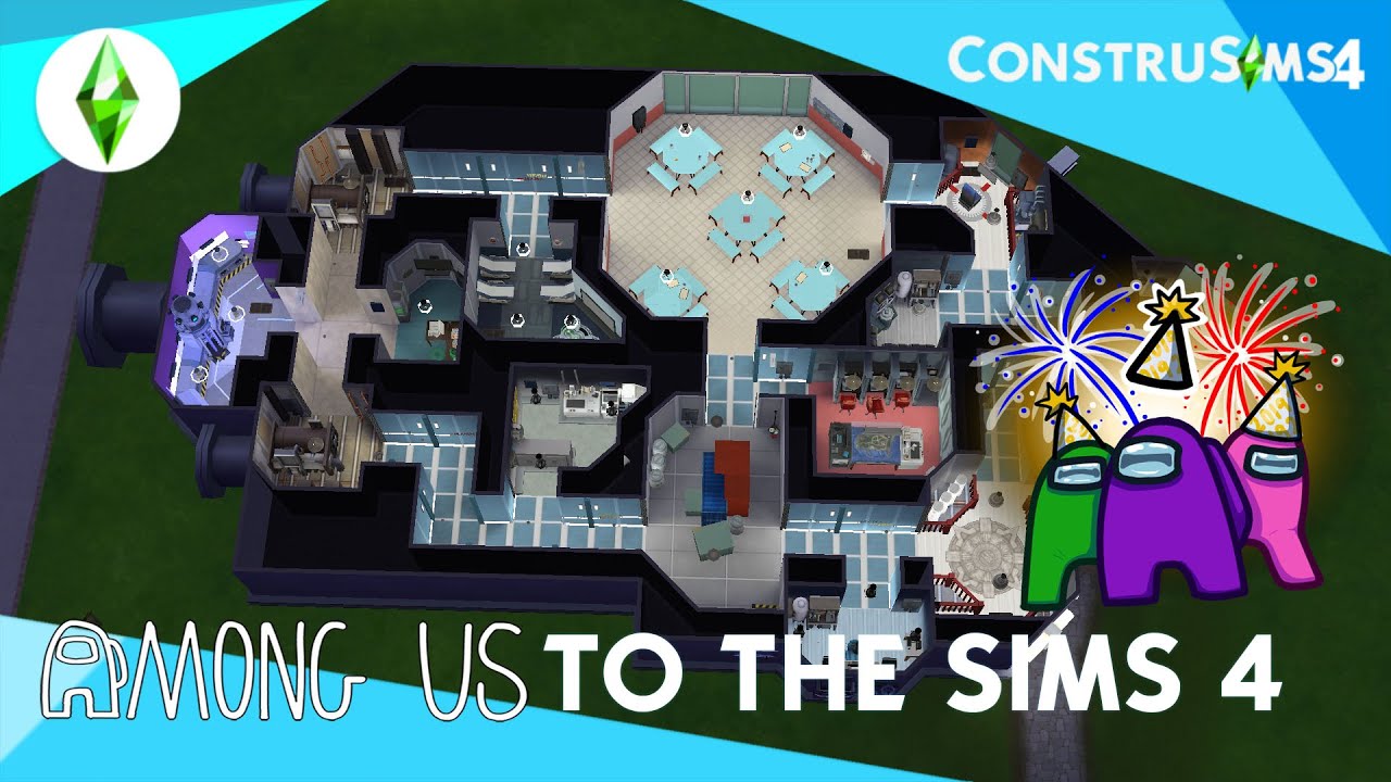 Among Us The Skeld - The Sims 4 (Speed Build) - YouTube