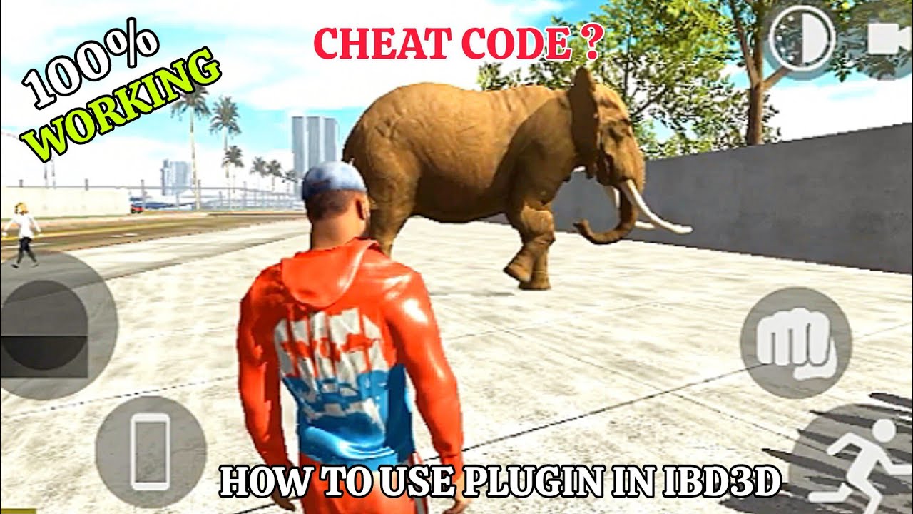 How to use plugin in indian bike driving 3d game || elephant cheat code ...