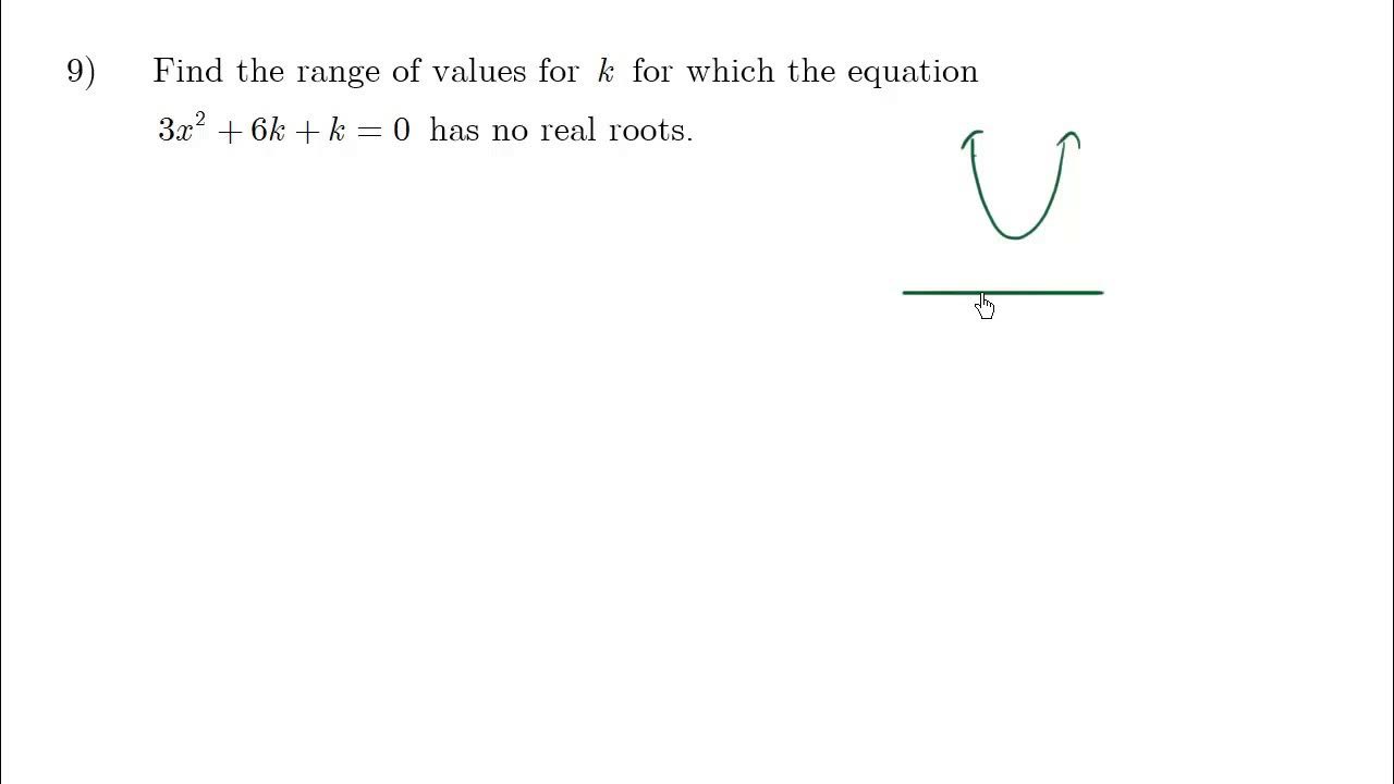 IB Math SL Quadratic Functions - Problem 9 - YouTube