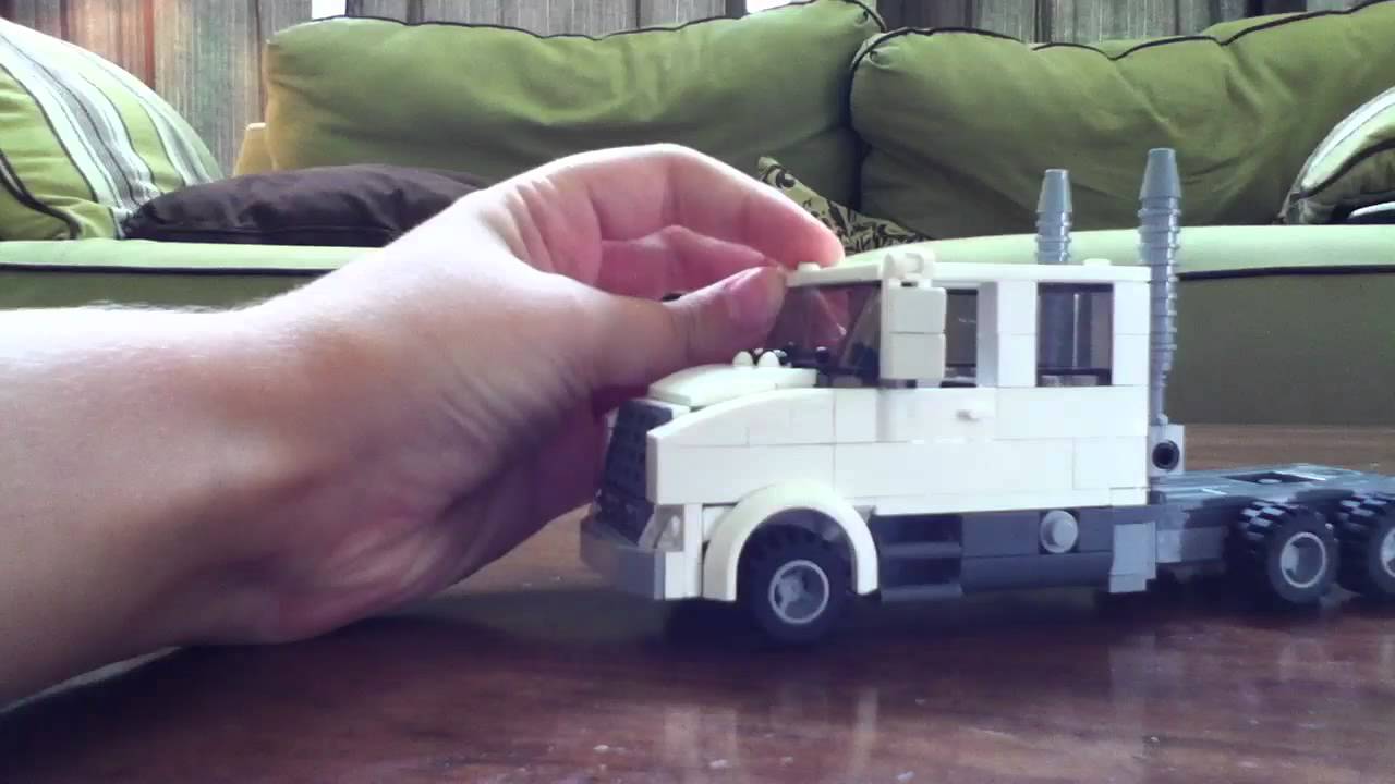 Lego semi truck moc - part 1 - YouTube