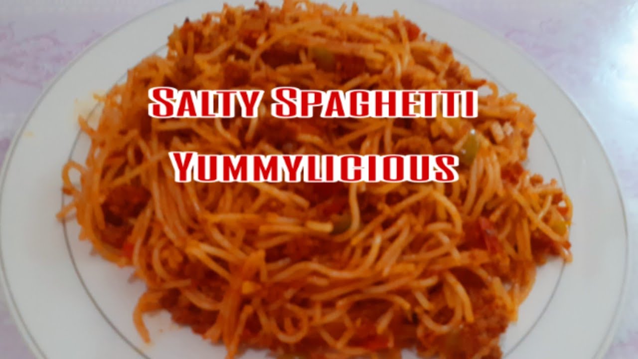 Salty Spaghetti Recipe||OFWLIFE||Neriejoys Recipe - YouTube