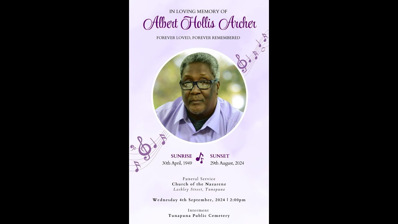 Funeral Service Livestream for Albert Hollis Archer - YouTube