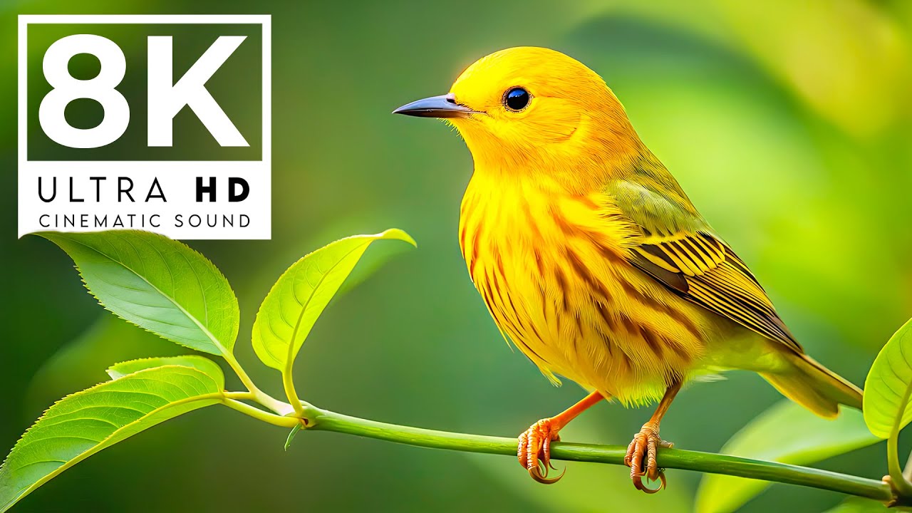 WORLD OF BIRDS 8K ULTRA HD | with Cinematic Sound (Colorful Animal Life ...