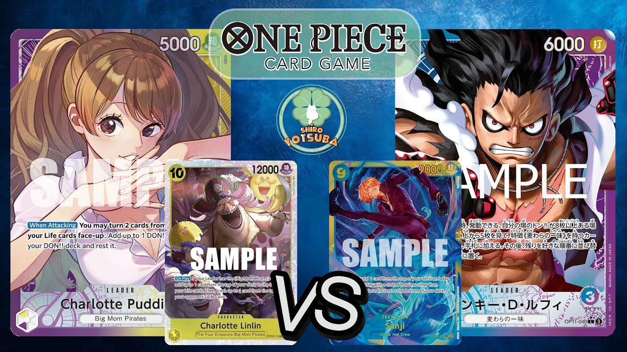 Shiro TCG : One Piece Card Game PY Pudding Vs UP Puffy - YouTube