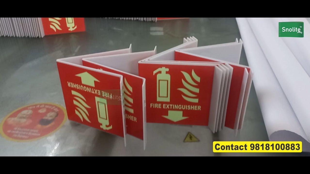 VERTICAL FIRE EXTINGUISHER SIGNAGE FIRE EXTINGUISHER WALL-PROJECTING V ...