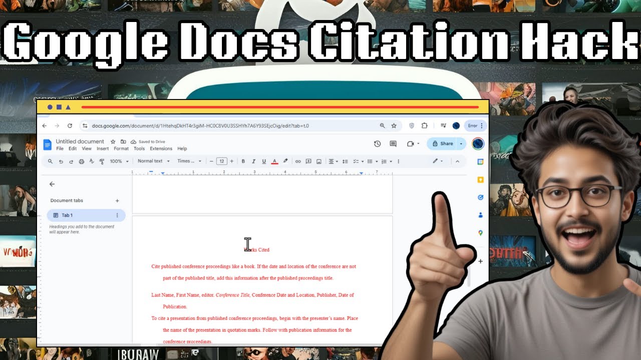 How To Do Works Cited On Google Docs | MLA Formatting (2025) - YouTube