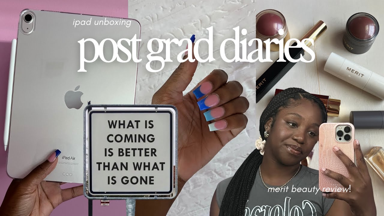 POST GRAD WEEK IN MY LIFE (at home!), ipad air unboxing, running ...