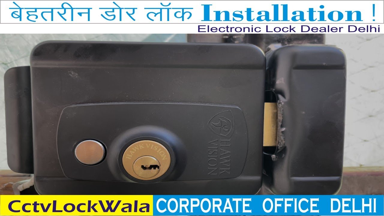 Hawk Vision HVDL-205 Electronic Rim Lock Powder Coated Rust Free ...