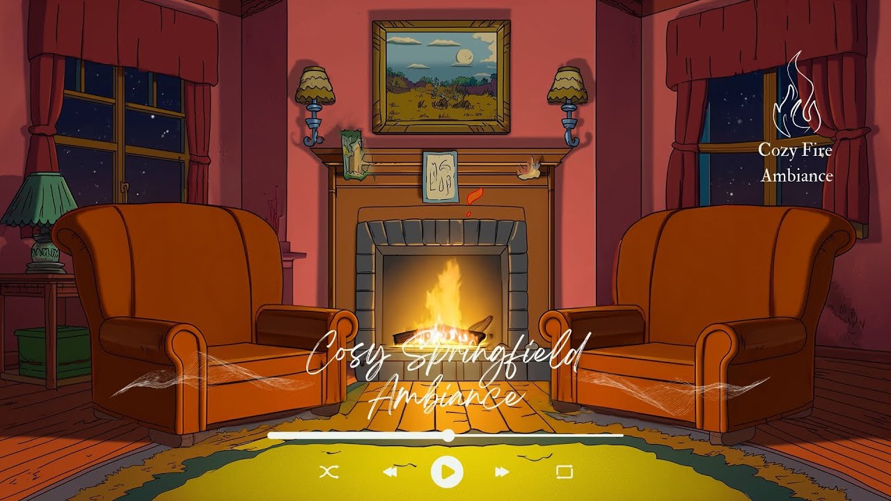 Ambience Fireplace: The Simpsons Springfield Fireside - YouTube