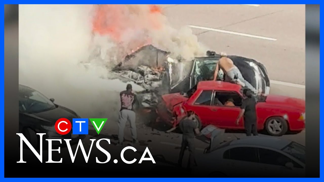 Witnesses describe ‘huge explosion’ in deadly, fiery crash in Toronto ...