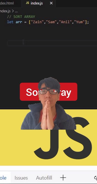 How to Sort Array in Alphabetical order JavaScript #shorts #javascript #shortvideo - YouTube