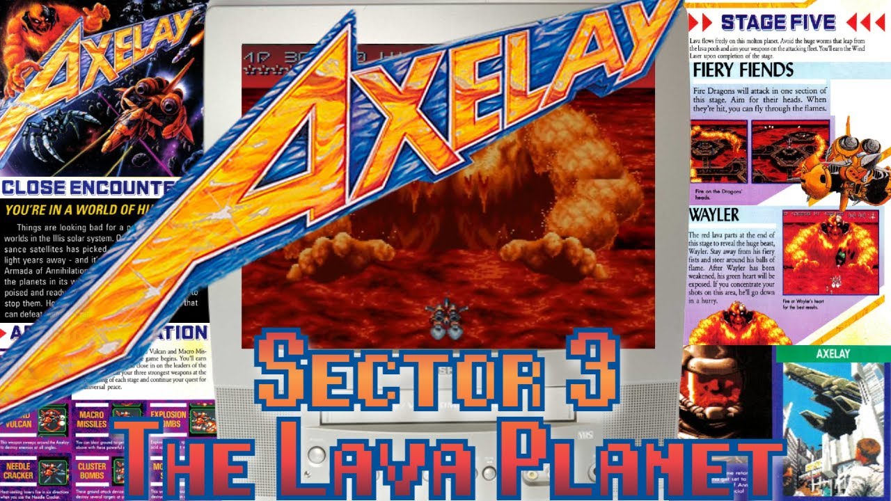 Axelay (Super Nintendo Music) - Sector 3 Lava Planet - YouTube