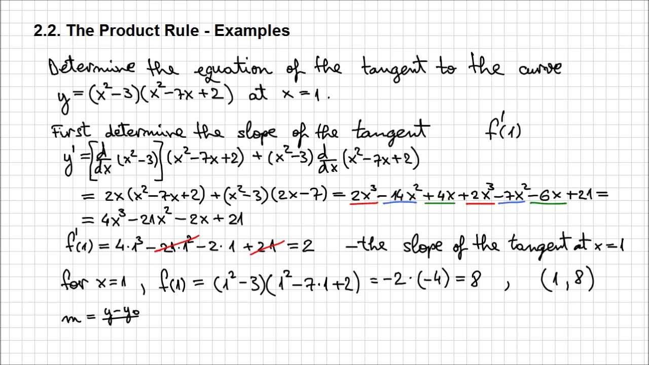 2.2. The Product Rule - Example2 - YouTube