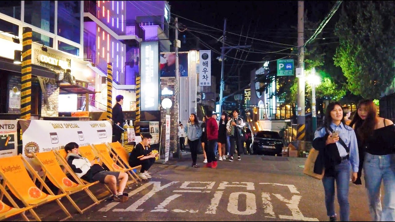 [4K] Walking around the playground of Hongdae│Seoul, Korea - YouTube