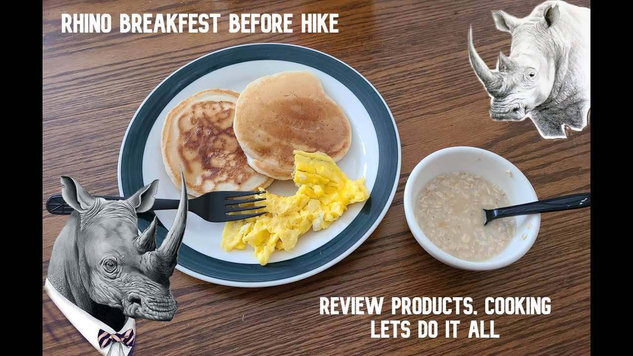 Rhino Cooking and Review Before Hiking - YouTube