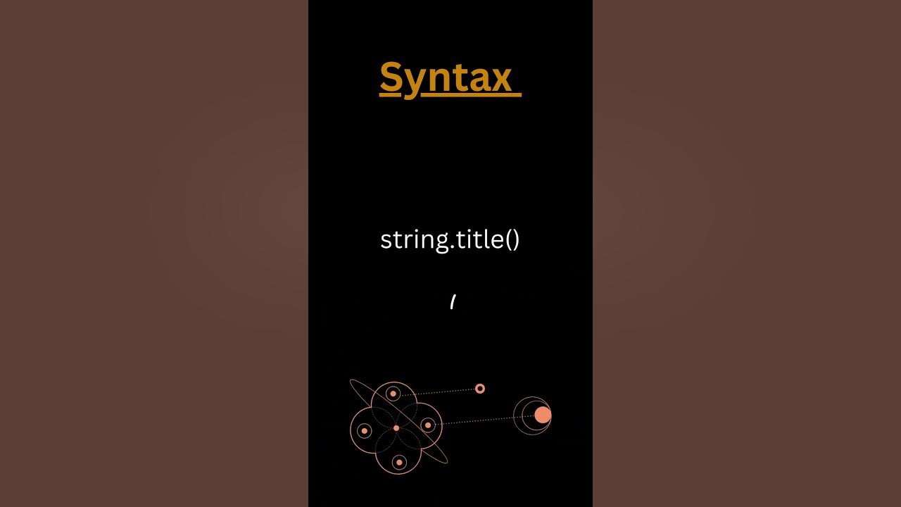 string title method in python #python #program #strings #methods #title #basics #title# ...