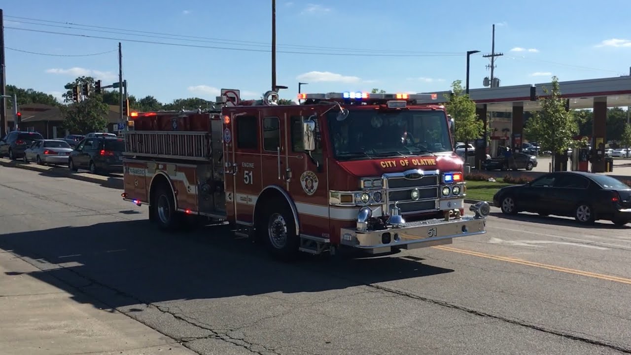Olathe FD Battalion Chief and Engine 51 Responding 7-12-19 1714hrs ...