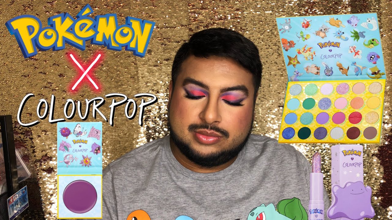 PLAYING WITH THE BEST COLOURPOP COLLECTION- POKEMON X COLOURPOP ! - YouTube