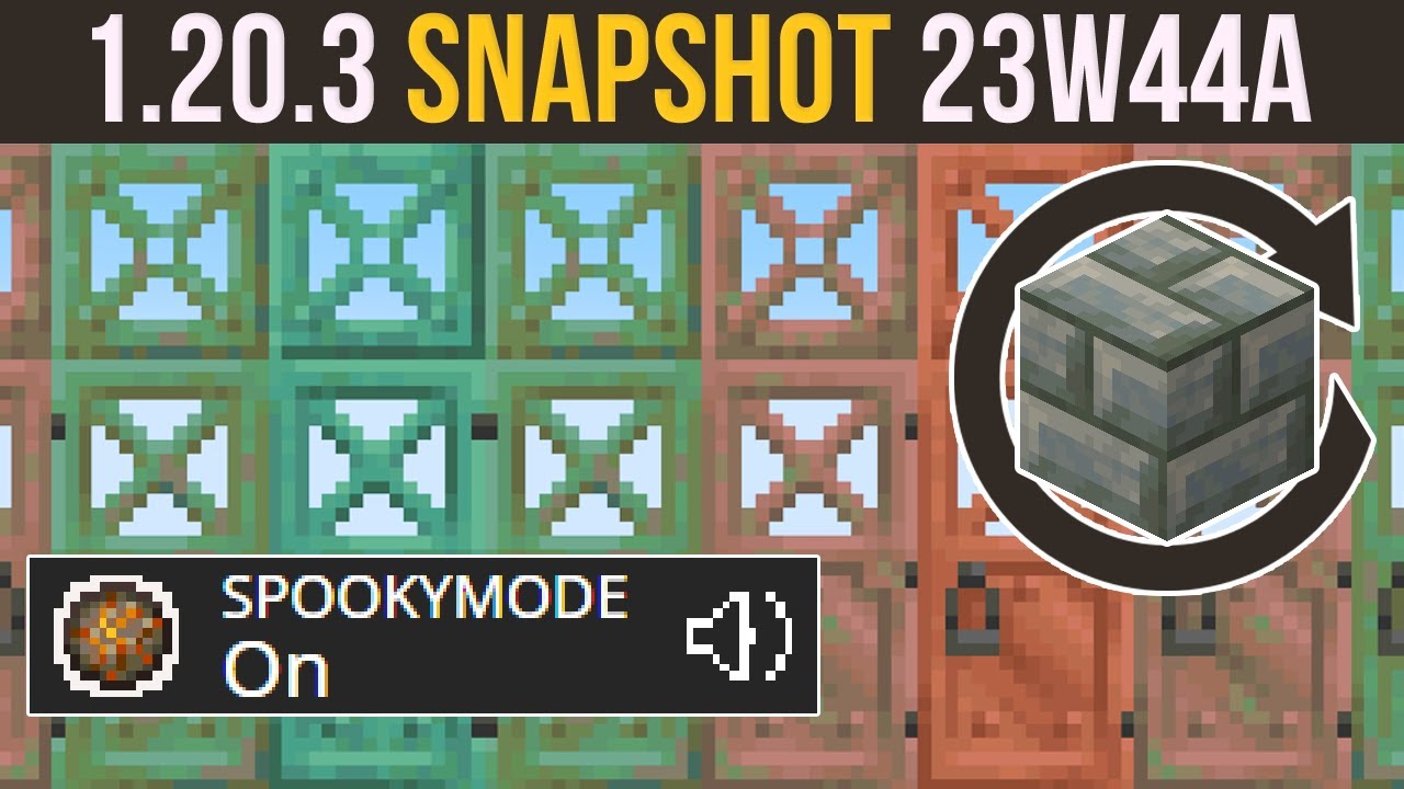 Minecraft 1.20.3 Snapshot 23W44A | New Textures & Spookymode! - YouTube