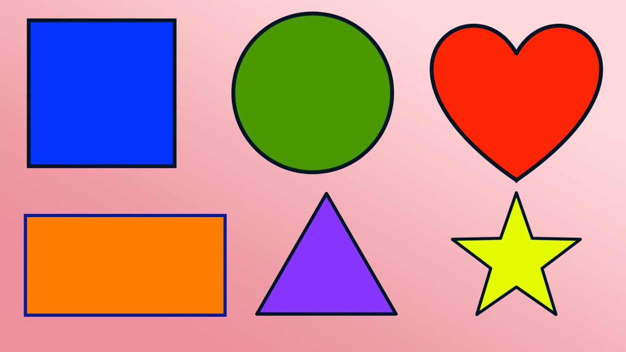 Learning Shapes, Colors & Numbers Learn 2d shapes | Best Learning ...