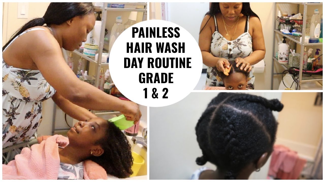Effortless BIG KIDS Hair Wash Day Routine *START TO FINISH - YouTube