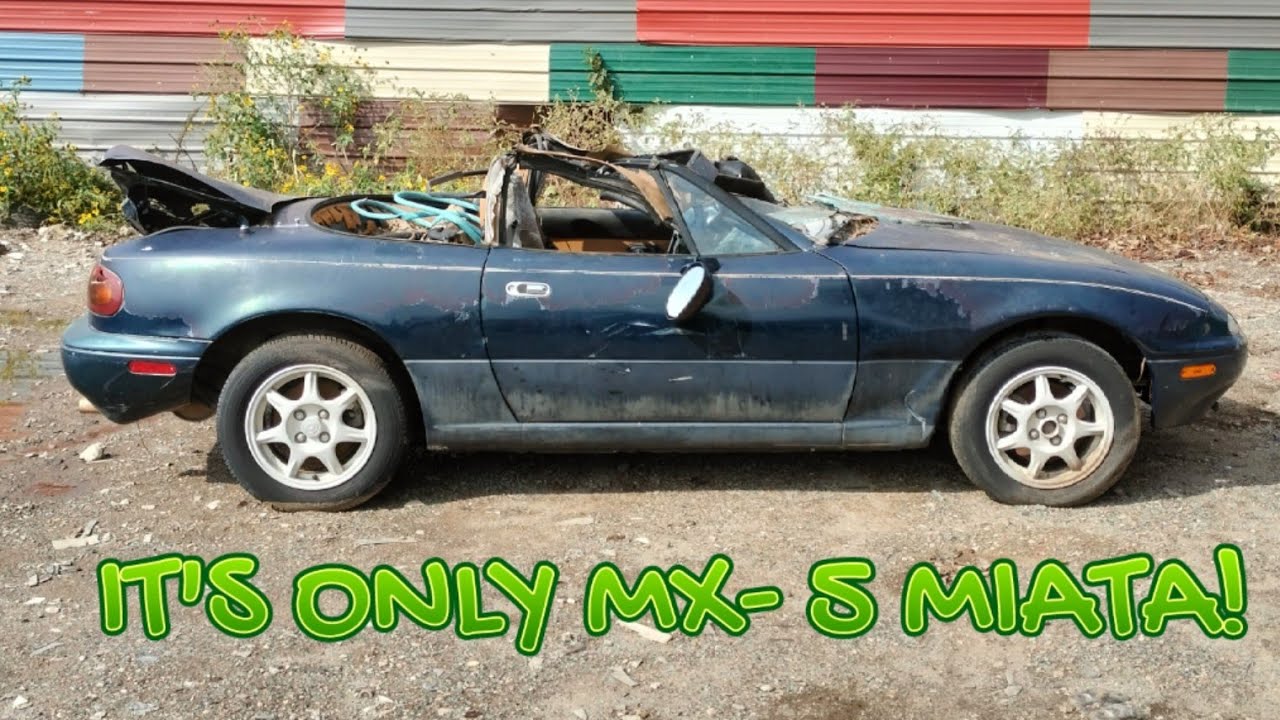 1995 MAZDA MX-5 MIATA DISAPPEARS IN MY CRUSHER!!🤫⭐️ ️ - YouTube