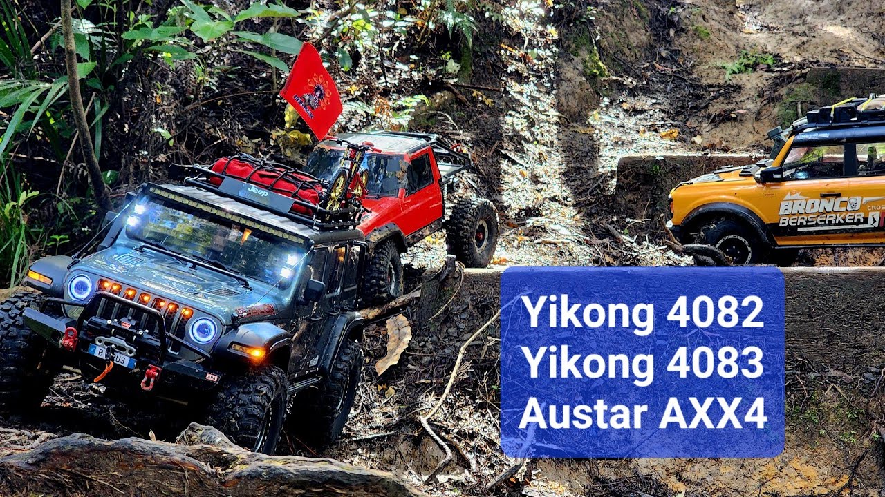 Yikong 4082 Jeep Rubicon 4083 Ford Bronco with Austar Hobby AXX4 ...