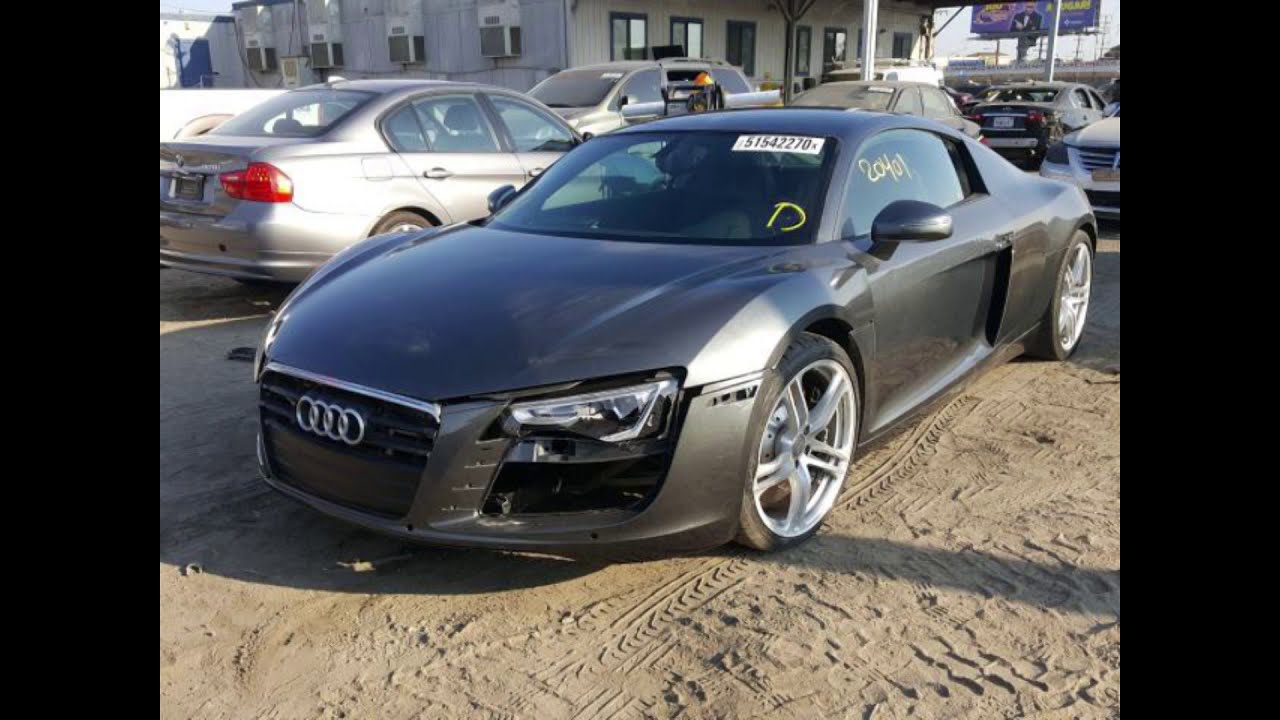 Buying an Audi R8 at cheap from Copart auto auction. - YouTube