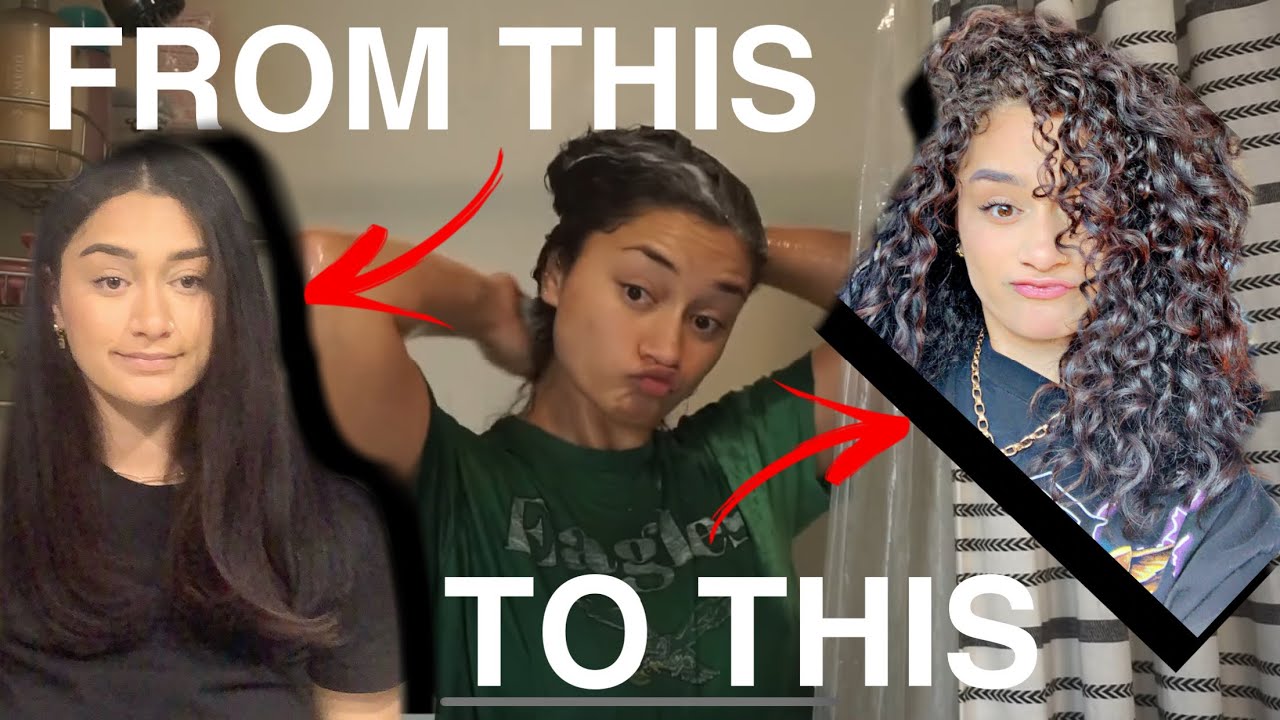 MY SIMPLE CURLY HAIR ROUTINE - YouTube