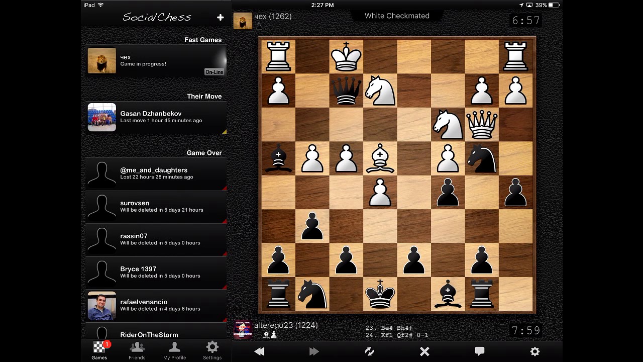 SocialChess Game 1 - YouTube