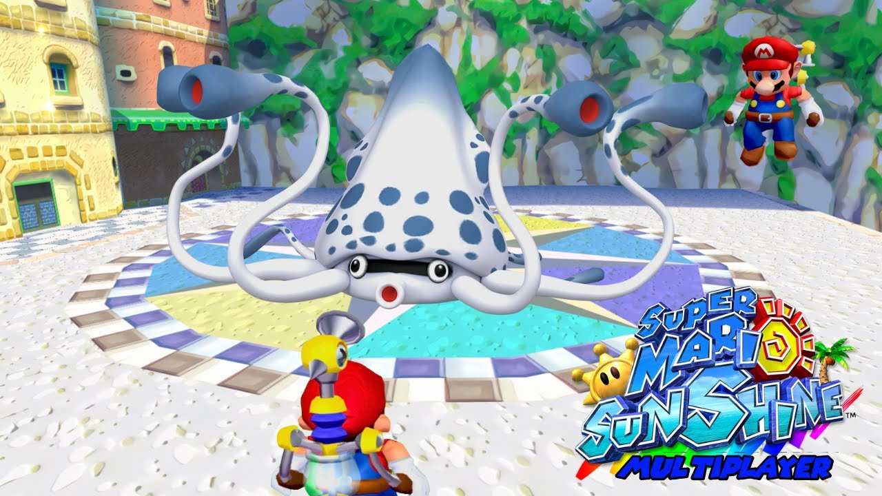 Super Mario Sunshine 100% Multiplayer Co-op Mod (Ricco Harbor) - YouTube
