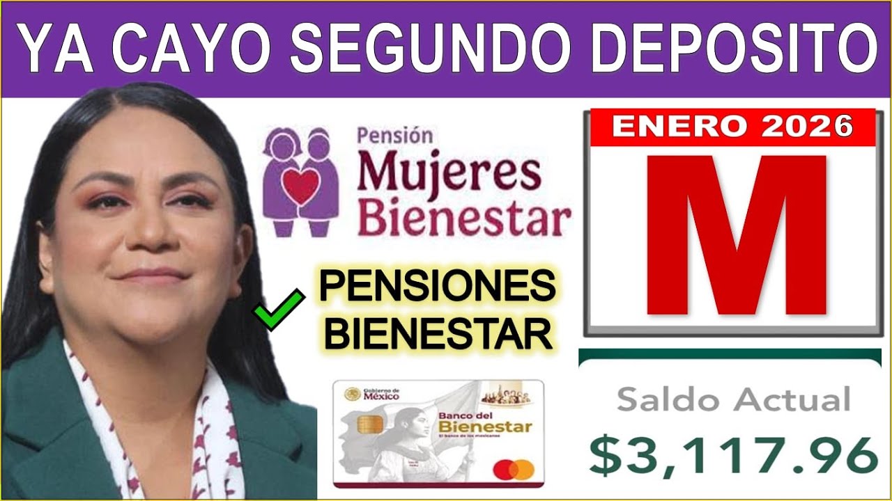 💸Ya Cayo Letra "M"🟣SEGUNDO PAGO Pensión Mujeres 60-64 y Adultos 65+ 💲 ...